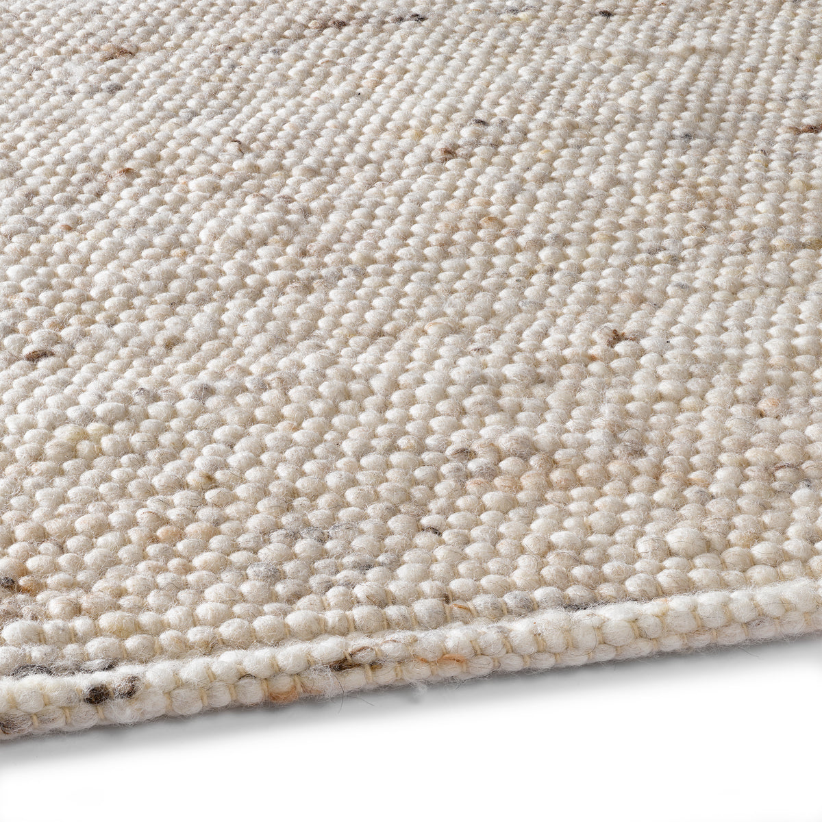 Wollteppich Gewalkt | Reine Schur-Wolle Handweb Teppich im Skandinavis ...